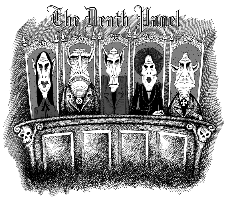 Obama Death Panel cartoon, Obama Healthcare cartoon, Obamacare end of ...