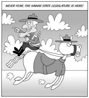 Hawaii State Legislature cartoon, Dudley Do-right legislature to the ...