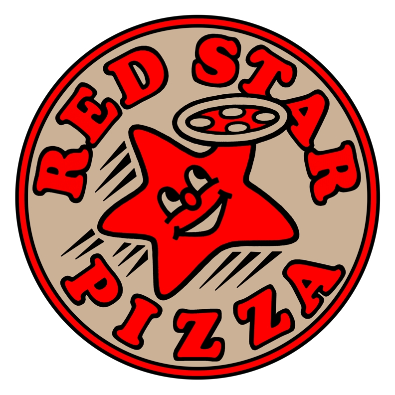 Logo design for Red Star Pizza, restaurant branding, corporate identity ...
